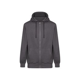 Greenbomb Zip-Up Hoodie 'Revel' male Grey size XS