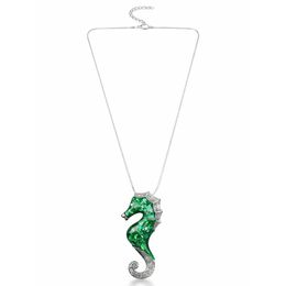 Collezione Alessandro Necklace 'Seahorse' female Green size Onesize