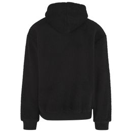 Urban Classics Herren Kapuzenpullover "Urban Classics Oversized Teddy Hoody"schwarz, Gr. S, unifarben, 100% Polyester, Pullover