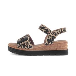 Gabor Damen Plateausandaletten "Plateau Sandale", Gr. 38,5beige, Schuhe