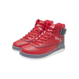 Ewing Damen Trainingsschuh "Ewing Rebound by Ewing 33 HI Strap", Gr. 10,5rot, grau, wei&szlig;, Leder, Schuhe