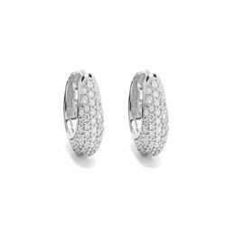 Rougemont Jewellery Earrings 'Funkelnde Creolen Ohrringe Camilla' female Silver size One Size
