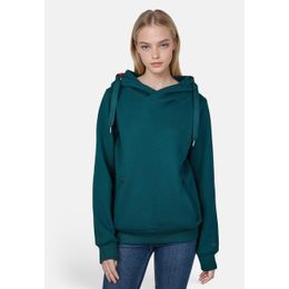 SALZHAUT Damen Kapuzenpullover "Hoodie S&Uuml;NN", blau, Gr. S, Obermaterial: 55% Baumwolle CO. 45% Polyester PES., Pullover
