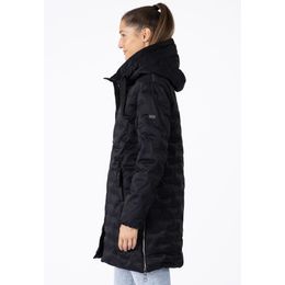 LPO Damen Steppjacke "MARA III LONG Damenmantel & Parka"schwarz, Gr. 38, Web, 100% Polyester, Jacken, auch in Gro&szlig;en Gr&ouml;&szlig;en erh&auml;ltlich