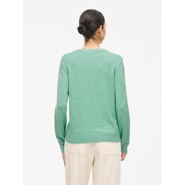 Vila Damen Rundhalspullover "VIRIL O-NECK L/S KNIT TOP - NOOS", gr&uuml;n, Gr. L, meliert, Feinstrick, Obermaterial: 50% Viskose, 27% Nylon, 23%