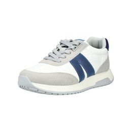 Sneaker Ara "Ara Sneaker Lederimitat/Textil", Damen, Gr. 37, grau, blau, Lederimitat, Textil, Schuhe Sneaker