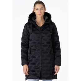 LPO Damen Steppjacke "MARA III LONG Damenmantel & Parka"schwarz, Gr. 46, Web, 100% Polyester, Jacken, auch in Gro&szlig;en Gr&ouml;&szlig;en erh&auml;ltlich