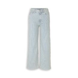 Tom Tailor Damen TTNELMA CULOTTE Jeans mit Streifenmuster, blau, Uni, Gr. 33/28