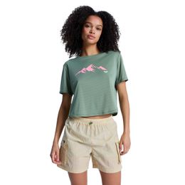 T-Shirt Roxy "Boundless Spirit 3", Damen, Gr. L, oil gr&uuml;n, Obermaterial: 100% Microfaser;, Shirts T-Shirt