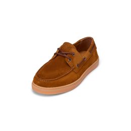 Marc O'Polo Mokassin MARC O'POLO "aus Veloursleder", Herren, Gr. 46, cognac, Obermaterial: 100% Leder (Rind), unifarben, Schuhe Mokassin