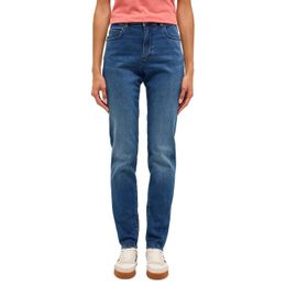 Slim-fit-Jeans Mustang "Damen Style Crosby Relaxed Slim", Damen, Gr. 28, L&auml;nge 30, blau 701, Denim/Jeans, 99% Baumwolle, 1% Elasthan, unifarben, slim fit, Jeans Slim-fit-Jeans