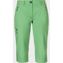 Sch&ouml;ffel 3/4-Hose SCH&Ouml;FFEL "Pants Style Chavuma WMN", Damen, Gr. 42, Normalgr&ouml;&szlig;en, 6175, gr&uuml;n, Oberstoff: 91% Polyester, 9% Elasthan, Hosen 3/4-Hose