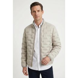 Steppjacke Cinque "CISURF", Herren, Gr. L, hellbraun, Web, Obermaterial: 100% Polyester, unifarben, regular fit normal, hoch geschlossener Ausschnitt, eingesetzt abgesteppte Kante, Jacken Steppjacke, regular fit, mit Stehkragen