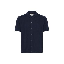Kurzarmshirt Casual Friday "Kurzarmhemd CFBells", Herren, Gr. XXL, blau (schwarz navy), Obermaterial: 50% Baumwolle CO. 50% Lyocell CLY., Shirts Kurzarmshirt