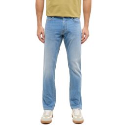 Slim-fit-Jeans Mustang "Herren Style Oregon Slim", Herren, Gr. 32, L&auml;nge 30, 313 mittelblau, Denim/Jeans, 68% Baumwolle, 29% Polyester, 3% Elasthan, unifarben, slim fit, Jeans Slim-fit-Jeans