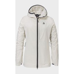 Sch&ouml;ffel Fleecejacke SCH&Ouml;FFEL "Fleece Hoody Style Enixa WMN", Damen, Gr. 40, 9040, natur, Oberstoff: 92% Polyester, 8% Elasthan, regular fit, hoch geschlossener Ausschnitt, Jacken Fleecejacke