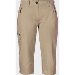 Sch&ouml;ffel 3/4-Hose SCH&Ouml;FFEL "Pants Style Chavuma WMN", Damen, Gr. 36, Normalgr&ouml;&szlig;en, 4705, beige, Oberstoff: 91% Polyester, 9% Elasthan, Hosen 3/4-Hose