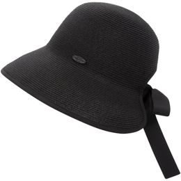Sonnenhut Chillouts "Red Oak Hat", Damen, Gr. S, schwarz, Obermaterial: 100% Papierstroh, H&uuml;te Sonnenhut, Femininer Sonnenhut mit Schleife am Hinterkopf