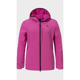 Sch&ouml;ffel Fleecejacke SCH&Ouml;FFEL "Fleece Hoody Style Enixa WMN", Damen, Gr. 36, 3305, pink, Oberstoff: 92% Polyester, 8% Elasthan, regular fit, hoch geschlossener Ausschnitt, Jacken Fleecejacke