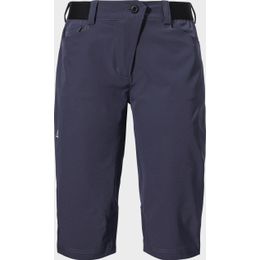 Sch&ouml;ffel 3/4-Hose SCH&Ouml;FFEL "Capri Pants Style Keitele WMS", Damen, Gr. 46, Normalgr&ouml;&szlig;en, blau (8820, blau), Oberstoff: 88% Polyester, 12% Elasthan, Hosen 3/4-Hose