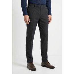 Chinohose Cinque "CIBRODY", Herren, Gr. 50, N-Gr, grau (anthrazit), Web, Obermaterial: 97% Baumwolle, 3% Elasthan, slim fit lang, Hosen Chinohose, modisches Strukturmuster