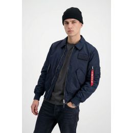 Bomberjacke Alpha Industries "CWU 36/P TT", Herren, Gr. XXL, rep.blau, Web, Obermaterial: 100% Nylon, unifarben, regular fit normal, Jacken Bomberjacke
