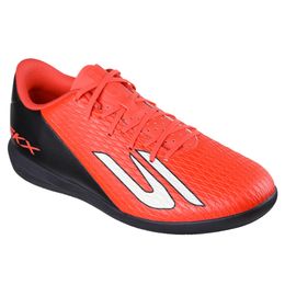 Fu&szlig;ballschuh Skechers "CLUB IC, Go Soccer Mens, Skechers Skx_2 Club Ic", Gr. 46, rdbk rot, schwarz, Lederimitat, Schuhe Fu&szlig;ballschuh, Hallenfu&szlig;ballschuh mit leichter Skechers Move Foam&trade;-D&auml;mpfung