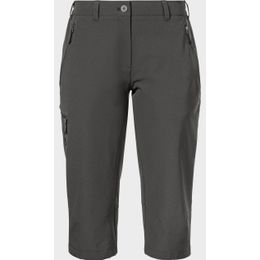 Sch&ouml;ffel 3/4-Hose SCH&Ouml;FFEL "Pants Style Chavuma WMN", Damen, Gr. 36, Normalgr&ouml;&szlig;en, 9830, grau, Oberstoff: 91% Polyester, 9% Elasthan, Hosen 3/4-Hose