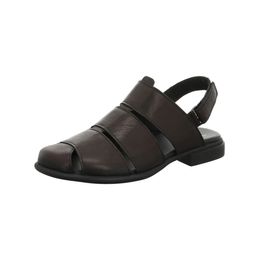 Think! THINK Damen Riemchensandale "Think Sandalen Leder", Gr. 37schwarz, Leder, Schuhe