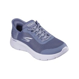 Wanderschuh Skechers "Freizeitschuhe 124836-BLU Skechers Slip-ins", Damen, Gr. 37, blau, Obermaterial: 100% Textilmaterial TEXMAT., Schuhe Wanderschuh