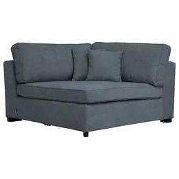 Sofa Home Affaire "Skara XXL", blau (graublau), B:130cm H:86cm T:130cm, 100% Polyester, Sofas, Sofa-Element, Eckelement zur individuellen Polstergarnitur-Gestaltung