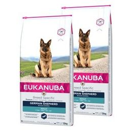 eukanuba Trockenfutter f&uuml;r Hunde, rassespezifisch Deutscher Sch&auml;ferhund Erwachsener 2x12 kg