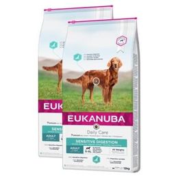 eukanuba Trockenfutter Hund Daily Care Sensible Verdauung Adult 2x12 kg