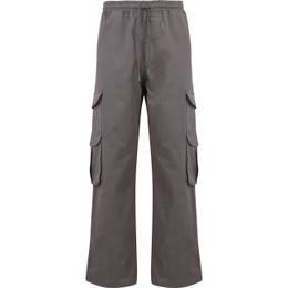 Cargohose DEF "DEF DEF Pure Cargopants", Herren, Gr. L, US-Gr&ouml;&szlig;en, grau, 100% Baumwolle, unifarben, normal, Hosen Cargohose