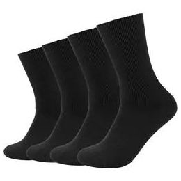 Socken Camano "comfort", Damen, Gr. 35-38, schwarz, Baumwollmischung, unifarben, Socken Socken, superweiche B&uuml;ndchen, venenfreundliche Socken