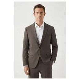 Anzugsakko Cinque "CIMONOPOLI_S", Herren, Gr. 46, braun, Web, Obermaterial: 53% Polyester, 43% Schurwolle, 4% Elasthan, unifarben, slim fit h&uuml;ftbedeckend, mit Kn&ouml;pfen, Sakkos
