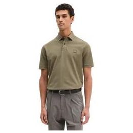 Marc O'Polo Poloshirt MARC O'POLO, Damen, Gr. L, frozen taupe, Piqu&eacute;, Obermaterial: 100% Baumwolle, unifarben, regular fit h&uuml;ftlang, Rundhals, Shirts, weiches Tragegef&uuml;hl, regular Fit, Logopatch auf der Brust