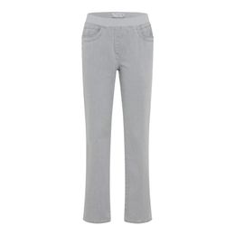 Bequeme Jeans RAPHAELA BY Brax "Style CARINA FUN", Damen, Gr. 40K (20), Kurzgr&ouml;&szlig;en, hellgrau, Denim/Jeans, 50% Baumwolle, 40% Lyocell, 7% Elastomultiester, 3% Elasthan, Jeans