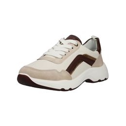 Sneaker Ara "Ara Sneaker Leder", Damen, Gr. 37, beige, mocha, Leder, Schuhe Sneaker