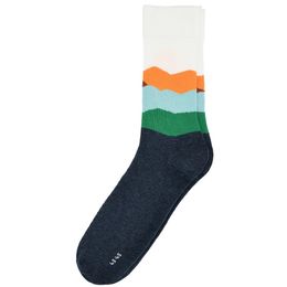 VanVaan 1 Paar Herren Socken mit Landschafts-Motiv