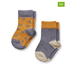 Sense Organics 2er-Set: Babysocken "Palti" in Grau/ Hellbraun - 24% | Gr&ouml;&szlig;e 18-22 | Babysocken-strumpfhosen