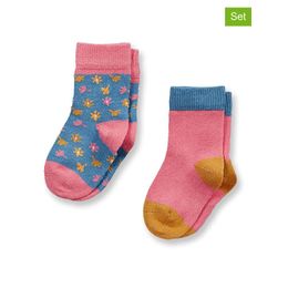 Sense Organics 2er-Set: Babysocken "Palti" in Pink/ Blau - 24% | Gr&ouml;&szlig;e 14-17 | Babysocken-strumpfhosen