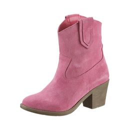 Heine Leder-Stiefeletten in Rosa - 79% | Gr&ouml;&szlig;e 38 | Stiefeletten