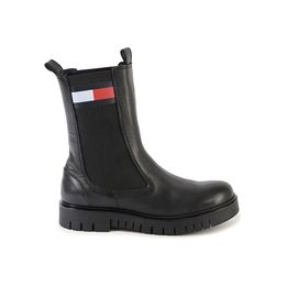 Tommy Hilfiger Shoes Leder-Chelsea-Boots in Schwarz - 48% | Gr&ouml;&szlig;e 38 | Stiefeletten