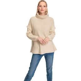 Heine Rollkragenpullover in Beige - 75% | Gr&ouml;&szlig;e 48 | Damen-pullover-cardigans