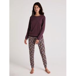 Calida Pyjama in Bordeaux - 60% | Gr&ouml;&szlig;e XL | Damen-loungewear