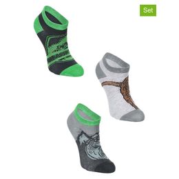 Jurassic World 3er-Set: Socken "Jurassic World" in Grau/ Gr&uuml;n - 57% | Gr&ouml;&szlig;e 23-26 | Kinder-socken-strumpfhosen