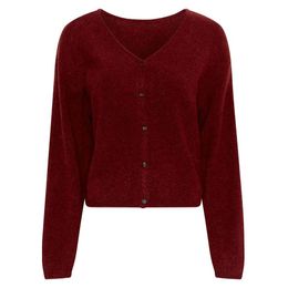 MOSS COPENHAGEN Cardigan "Milania" in Bordeaux - 32% | Gr&ouml;&szlig;e M/L | Damen-pullover-cardigans