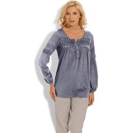 Heine Longsleeve in Blau - 36% | Gr&ouml;&szlig;e 44 | Damen-tops