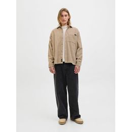 Jack & Jones Jack & Jones Cordhemd in Beige - 50% | Gr&ouml;&szlig;e M | Herren-plussize
